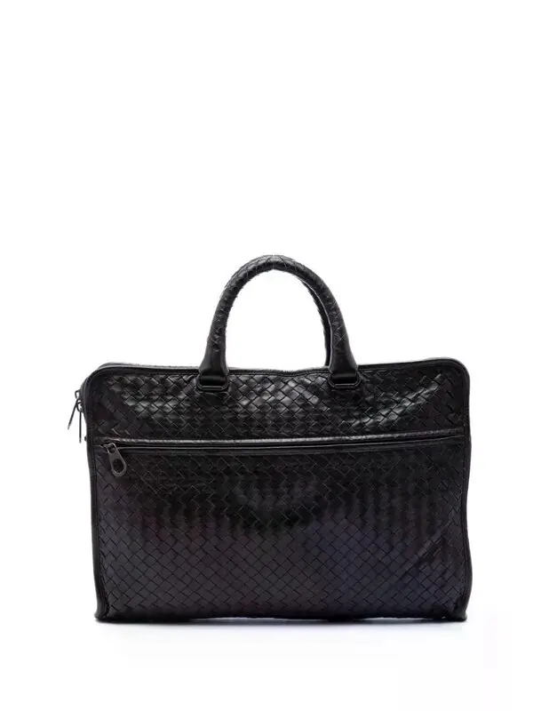 Bottega Veneta 2012-2026 Nappa Intrecciato Business Bag - Brown