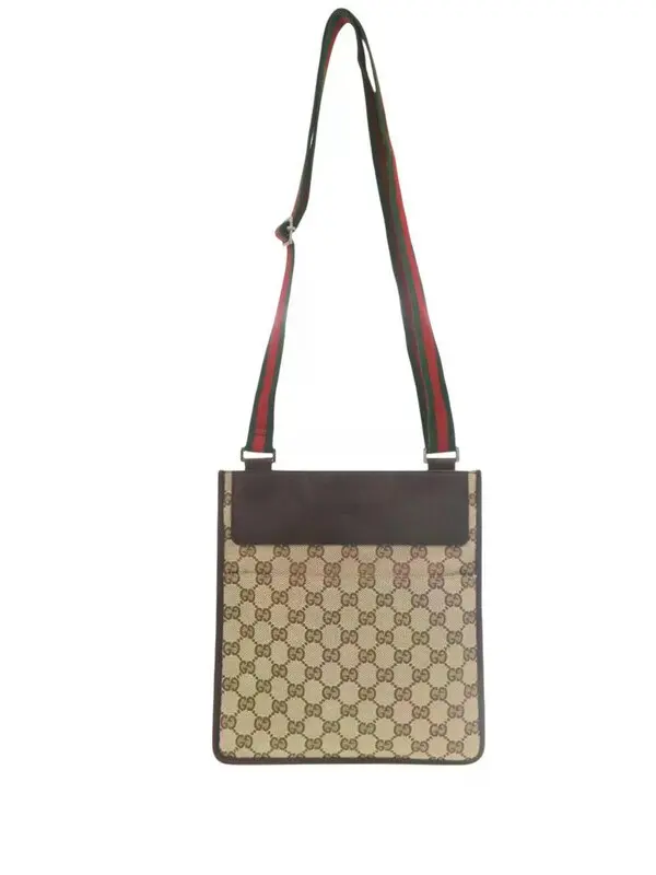 Gucci 2000-2015 Gg Canvas Web Crossbody Bag