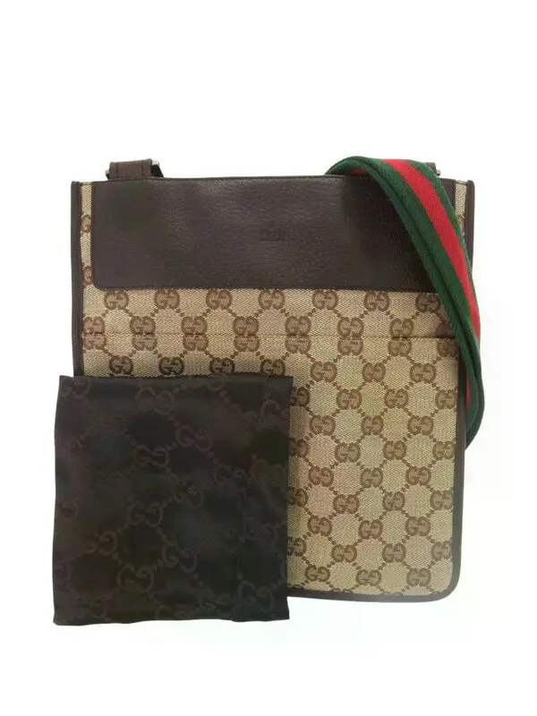 Gucci 2000-2015 Gg Canvas Web Crossbody Bag