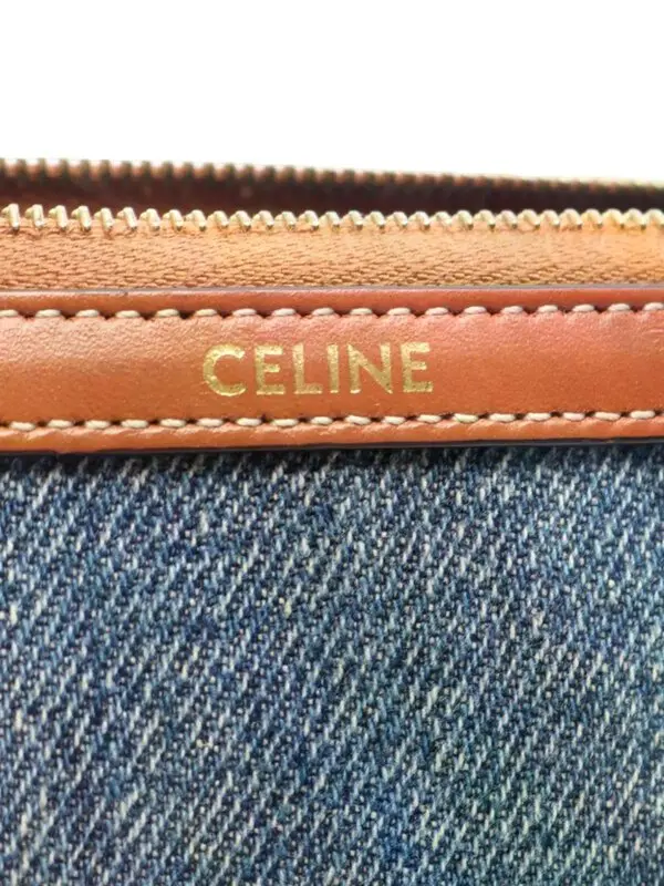 Celine 2015-2026 Triomphe Denim Clutch Bag
