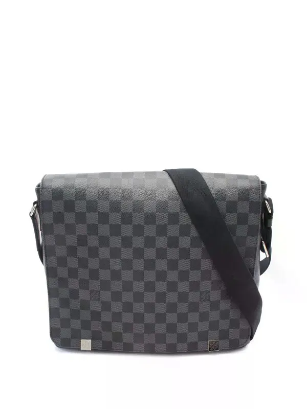 LOUIS VUITTON Damier Graphite District Mm Crossbody Bag