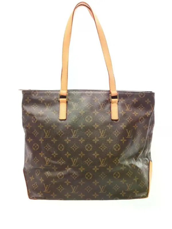 LOUIS VUITTON 2004 Monogram Cabas Mezzo Tote Bag