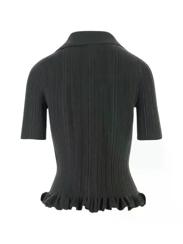 PATOU Ruffled Ribbed Sweater