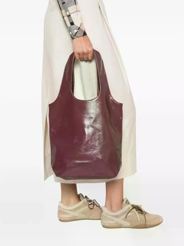 A.p.c. Small Logo Tote Bag - Red