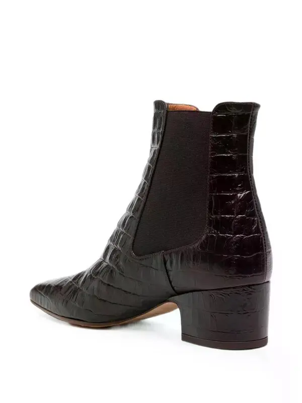 Chie Mihara Coronel Crocodile-effect Ankle Boots
