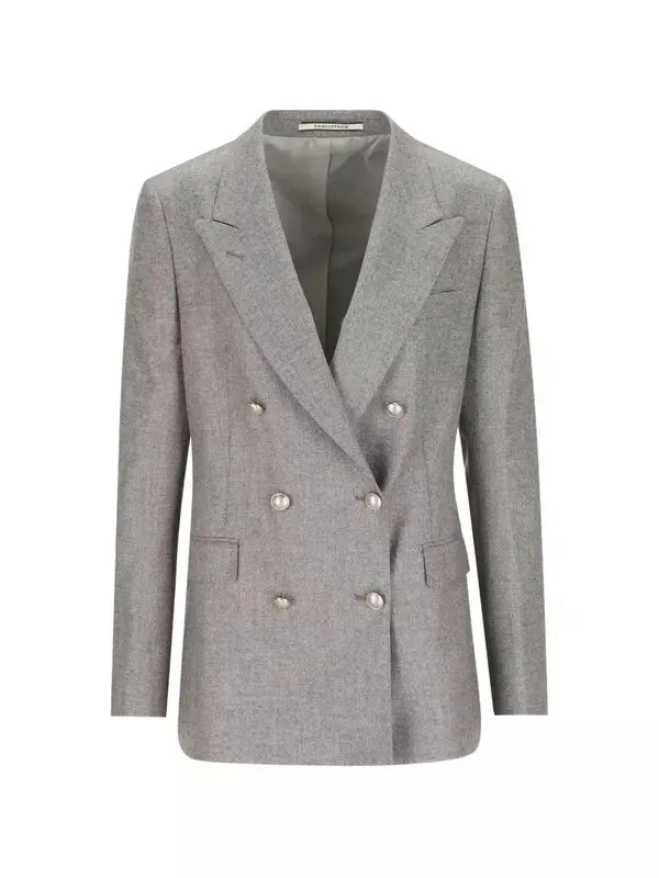 Tagliatore Double-breasted Peak Lapel Blazer