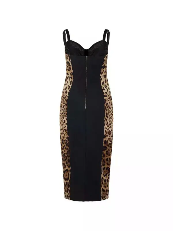 Dolce & Gabbana Leopard-print Midi Dress