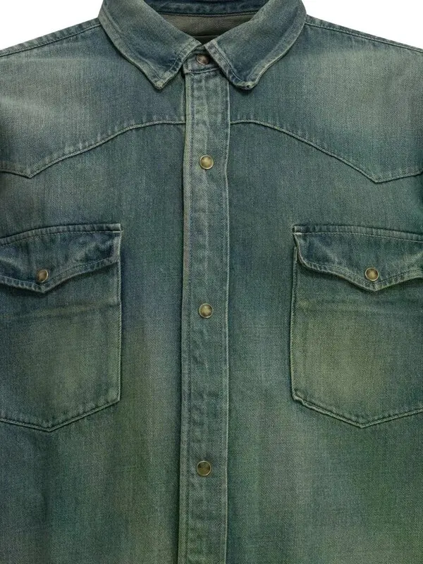 A.PRESSE Western-yoke Denim Shirt