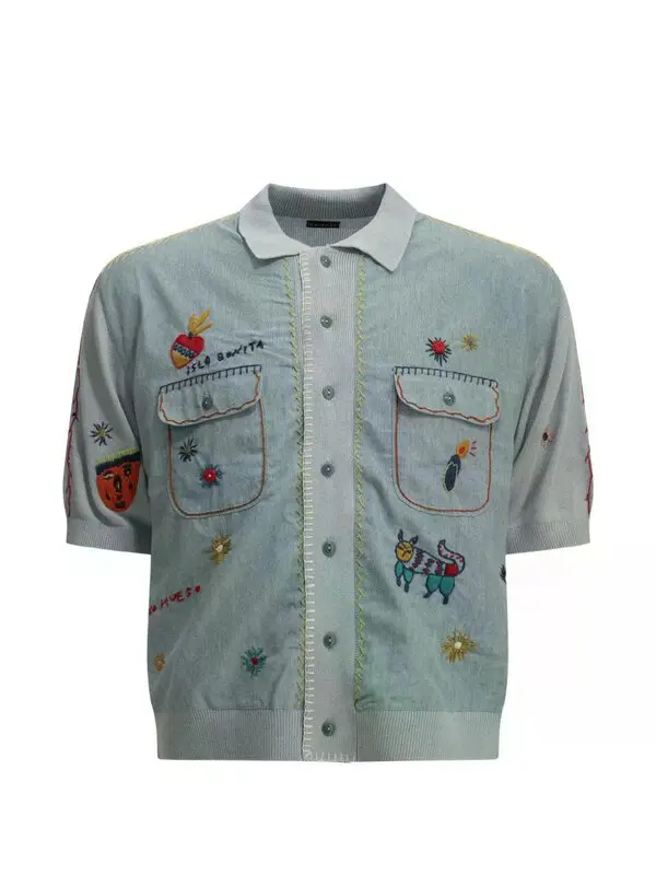 Kapital Embroidered Panelled Shirt