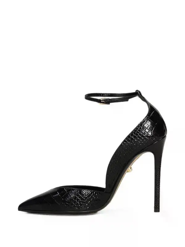 ALEVI MILANO Camilla Croc-effect Ankle-strap Pumps