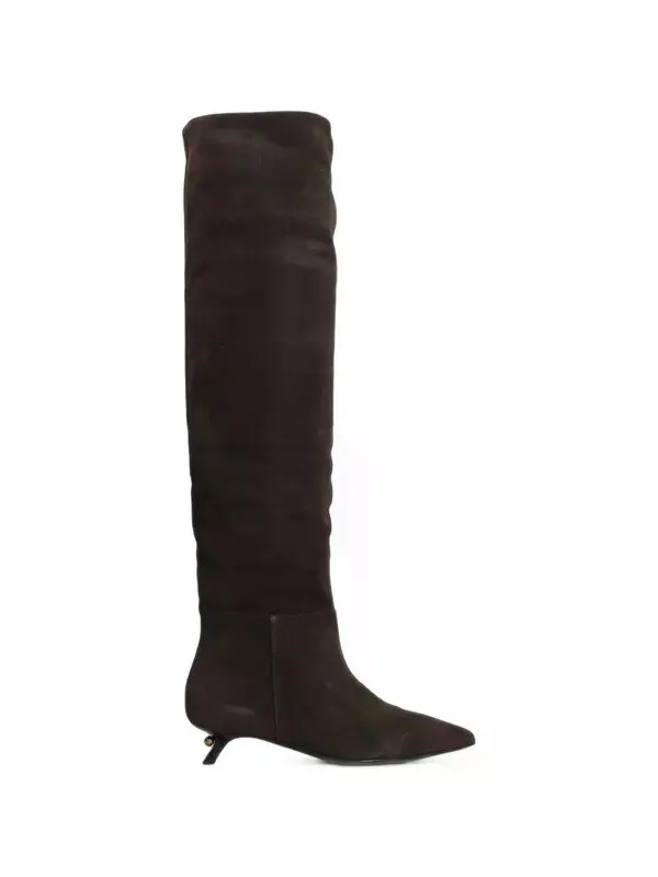 ALEVI MILANO Pointed-toe Over-the-knee Boots - Brown
