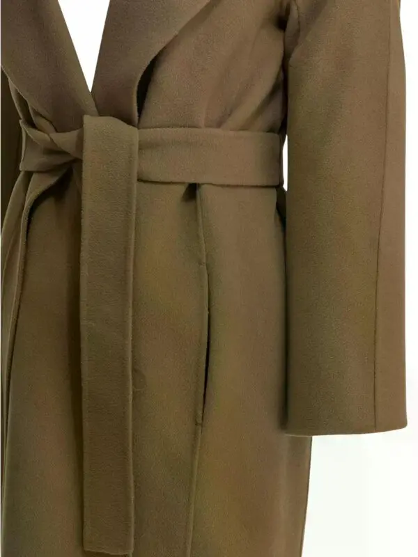 Max Mara Belted Shawl-collar Coat
