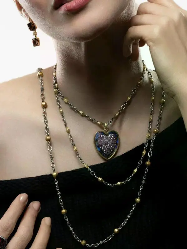 SYLVA & CIE Diamond Bead Necklace