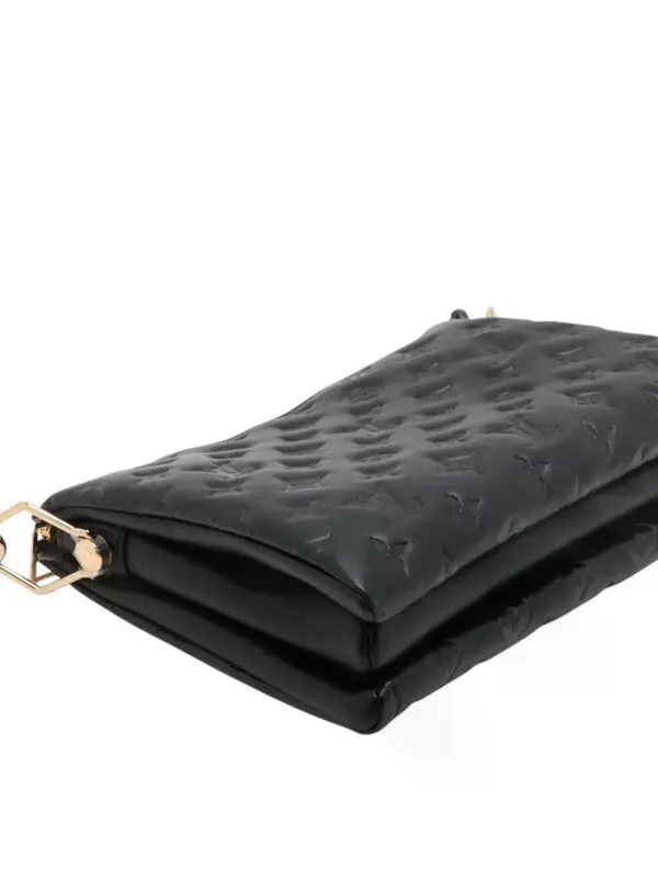 LOUIS VUITTON 2021-2026 Monogram Embossed Puffy Lambskin Coussin Pm Satchel