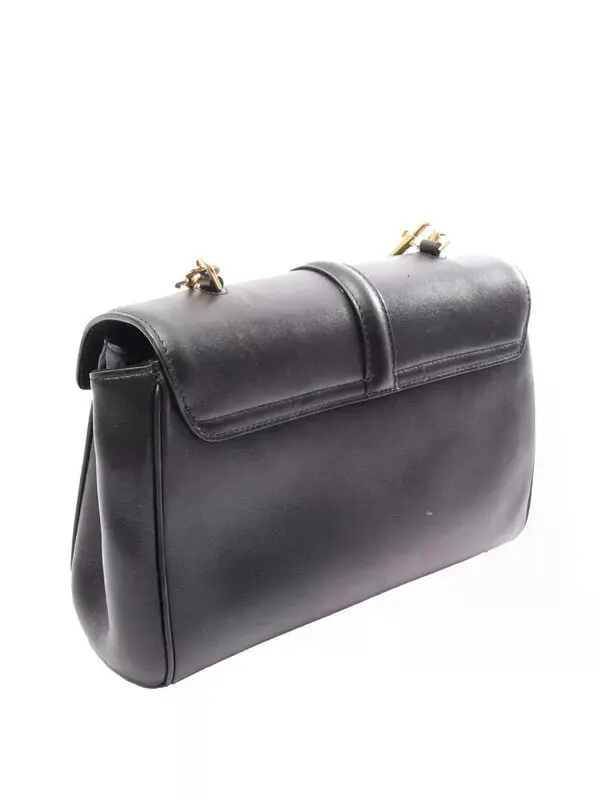 Celine 2015-2026 Teen Smooth Calfskin Soft 16 Crossbody Bag - Black