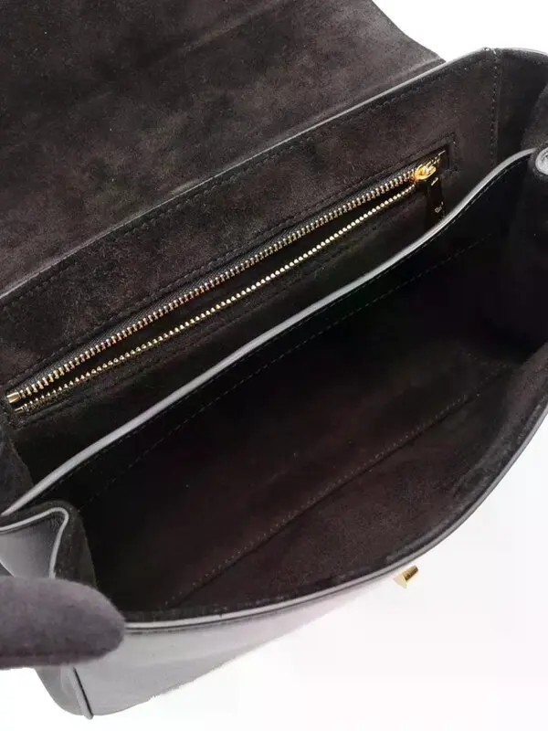Celine 2015-2026 Teen Smooth Calfskin Soft 16 Crossbody Bag - Black