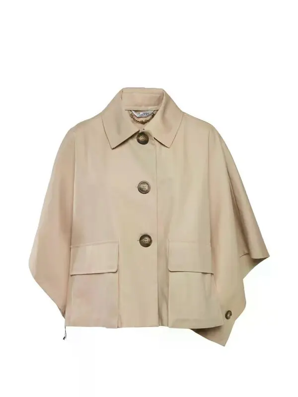 Max Mara Fred Button-up Coat - Neutrals