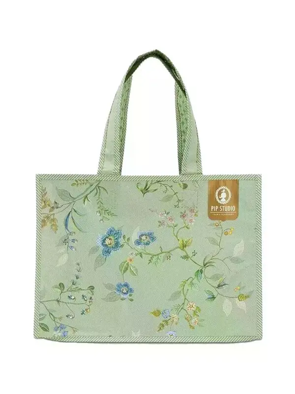 PIP STUDIO Floral Print Tote Bag