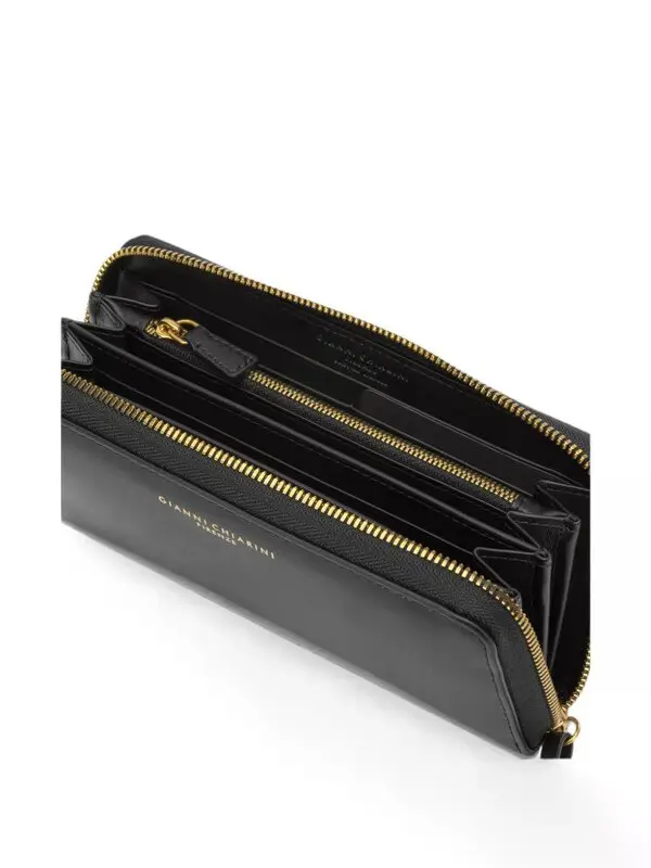 GIANNI CHIARINI Logo-print Leather Wallet