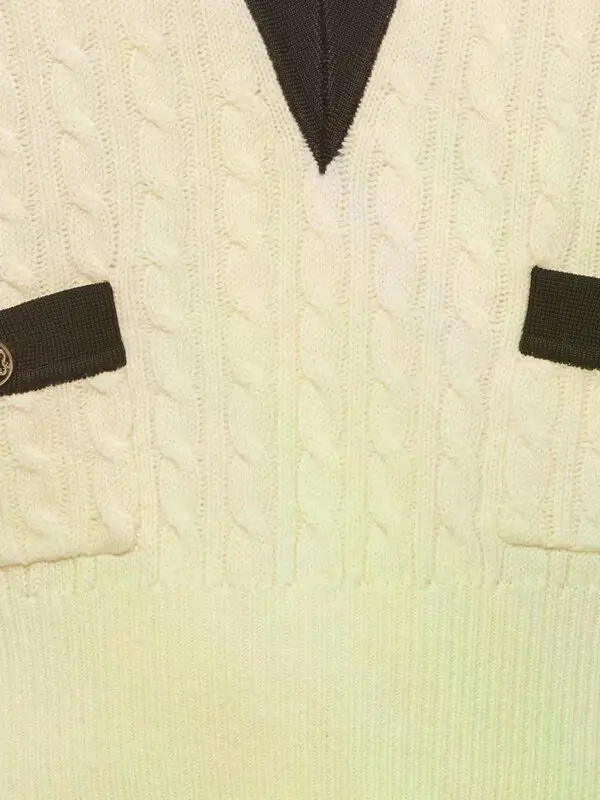 Sandro Suzy Cable-knit Vest