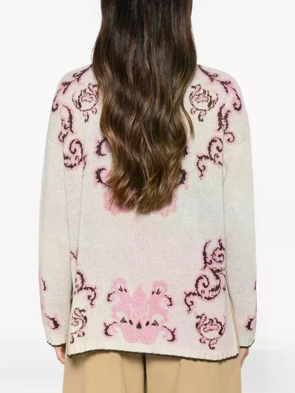 TWINSET Intarsia-knit Roll-neck Sweater
