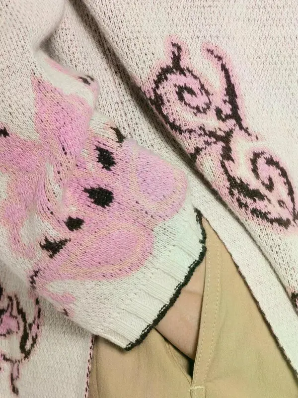 TWINSET Intarsia-knit Roll-neck Sweater