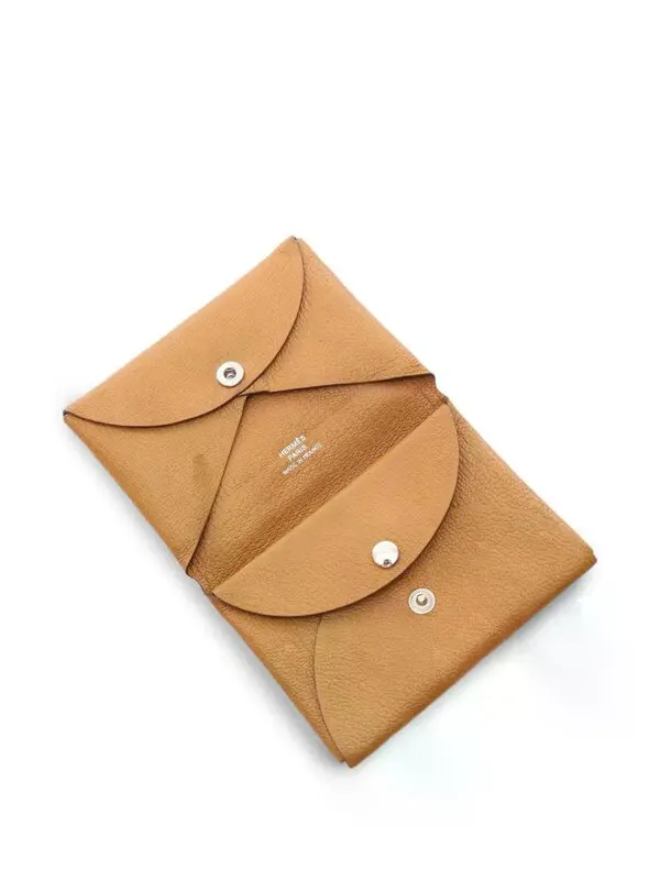 Hermès Calvi Duo Coin Purse - Brown
