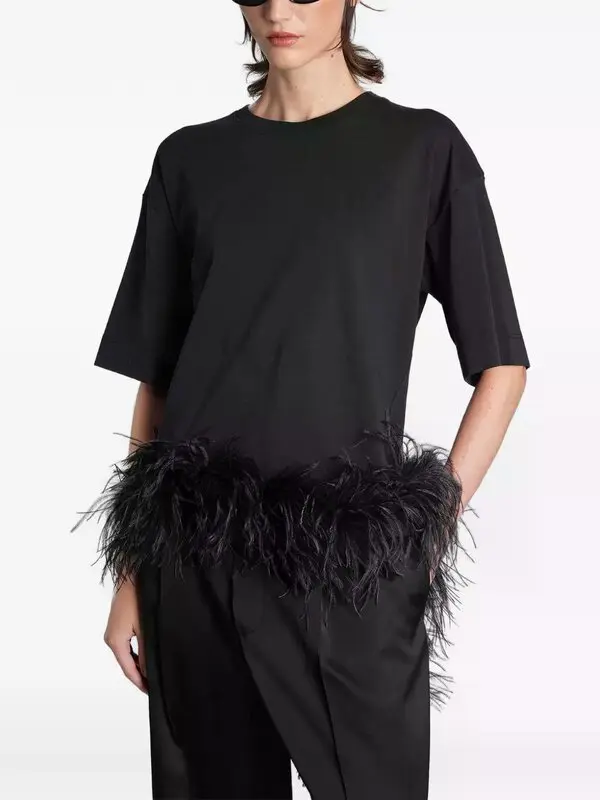 DARKPARK Smith Feather-trim T-shirt