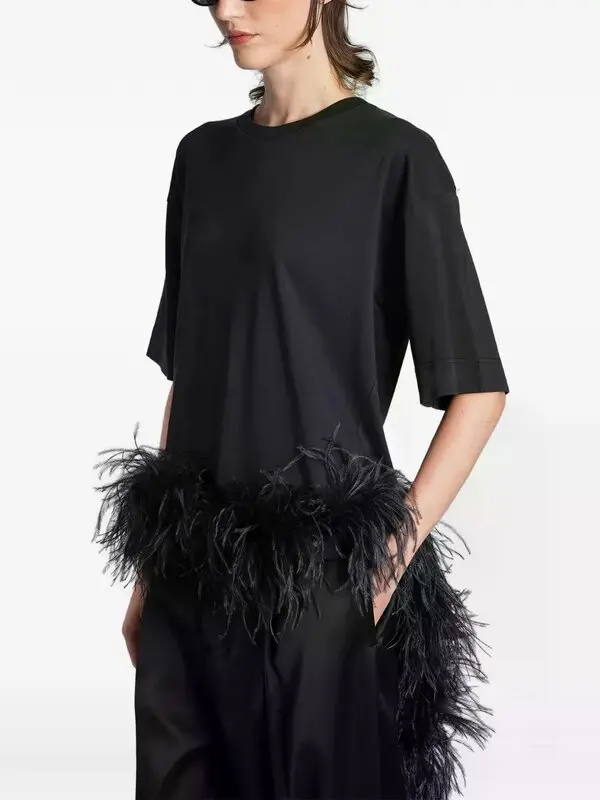 DARKPARK Smith Feather-trim T-shirt