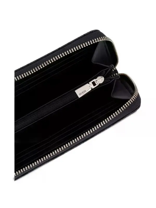 Guess Monogram-print Logo-plaque Wallet