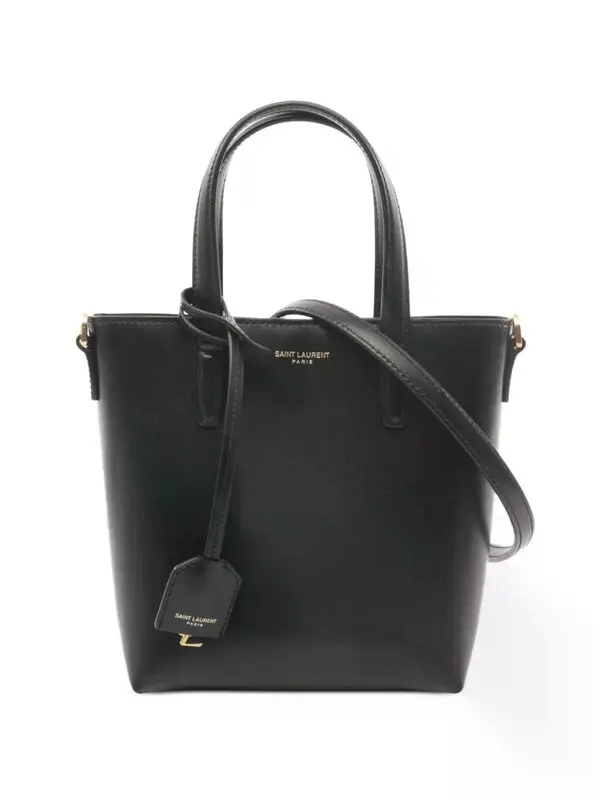Saint Laurent Leather Tote Bag - Black