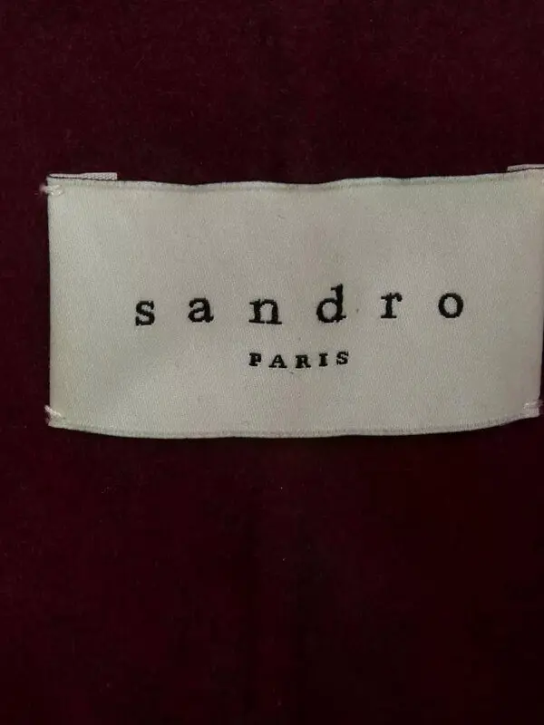 Sandro Felt Single-breasted Coat
