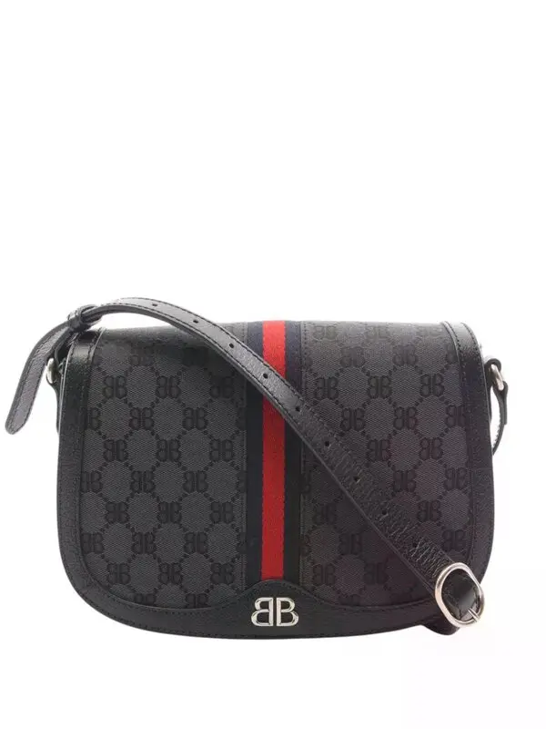 Balenciaga 2018-2026 The Hacker Project Bb Canvas Web Ophidia Crossbody Bag