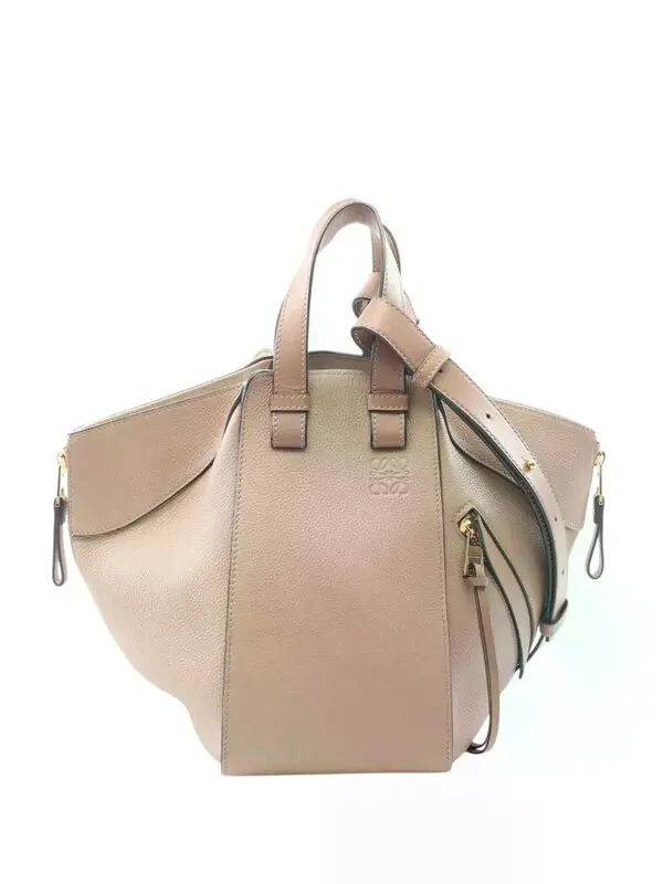 Loewe 2010-2026 Small Grained Calfskin Drawstring Hammock Bag Satchel