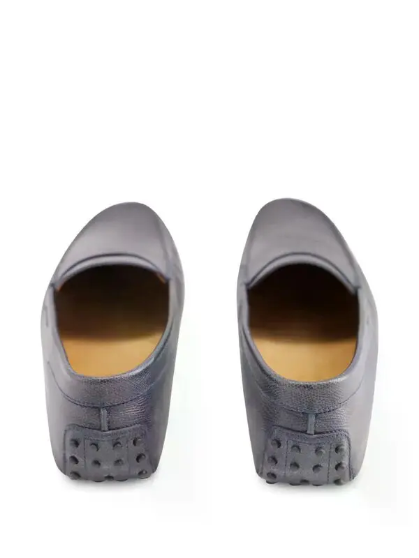 TOD'S Leather Penny Driving Shoes - Blue