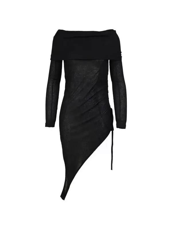 BOHEMSEO Asymmetric Ruched Off-shoulder Top