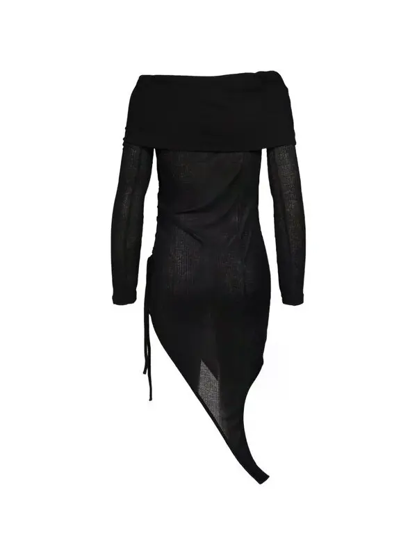 BOHEMSEO Asymmetric Ruched Off-shoulder Top