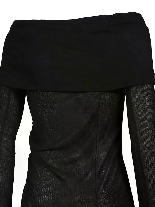 BOHEMSEO Asymmetric Ruched Off-shoulder Top