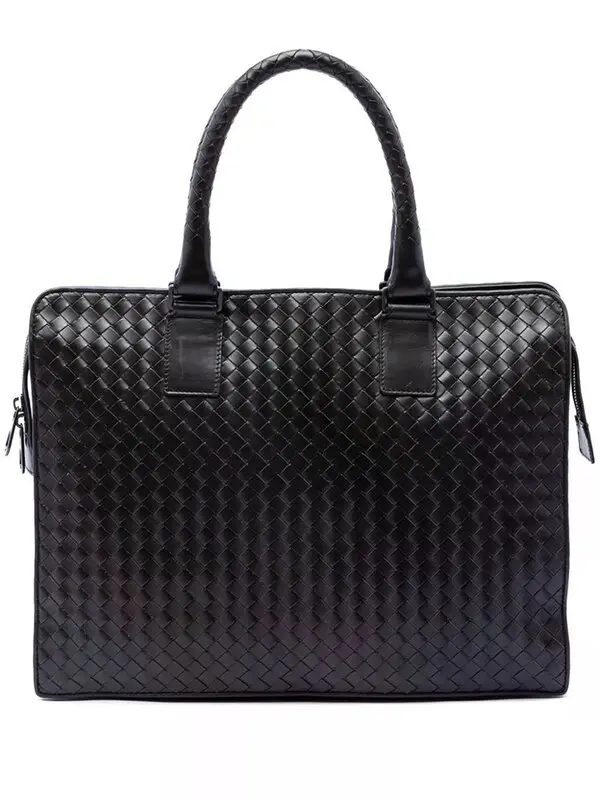 Bottega Veneta 2012-2026 Nappa Intrecciato Business Bag - Black