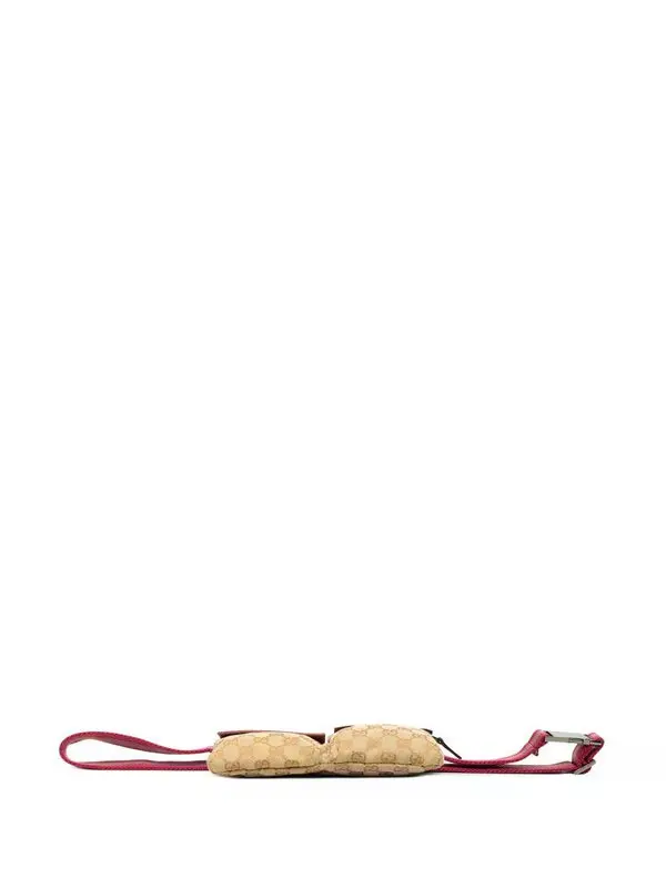 Gucci 2000-2015 Gg Canvas Web Double Pocket Belt Bag