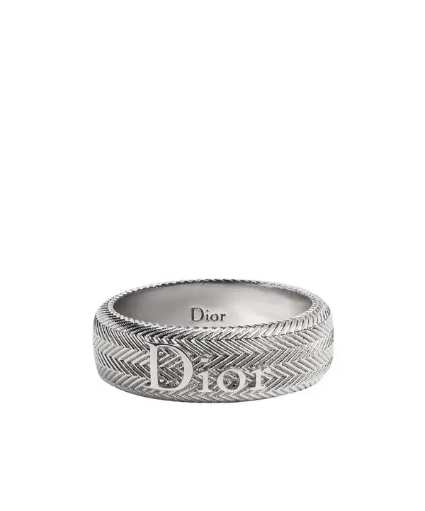 Dior Guilloché Ring - Silver