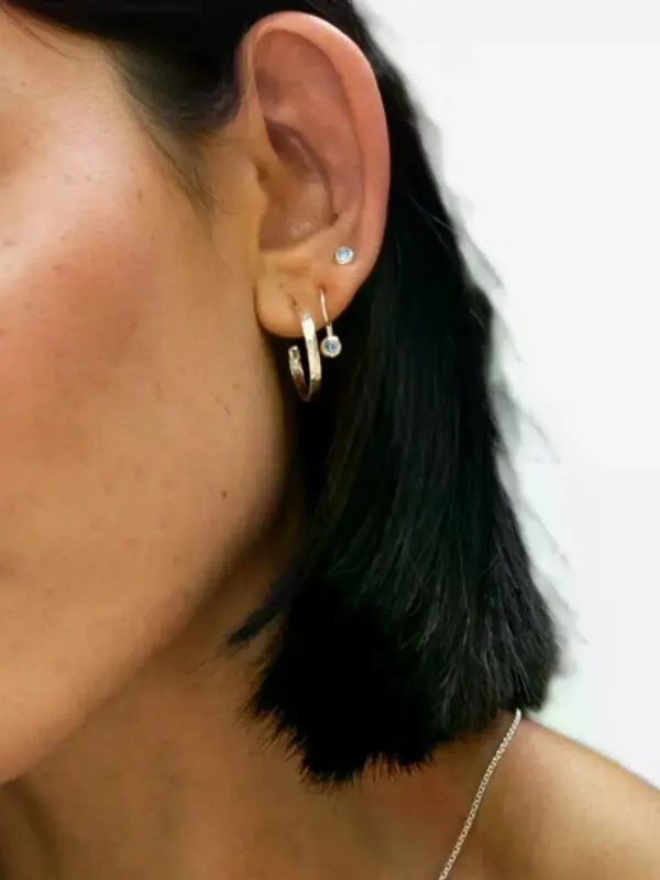 DOWER & HALL Aquamarine Dewdrop Earrings