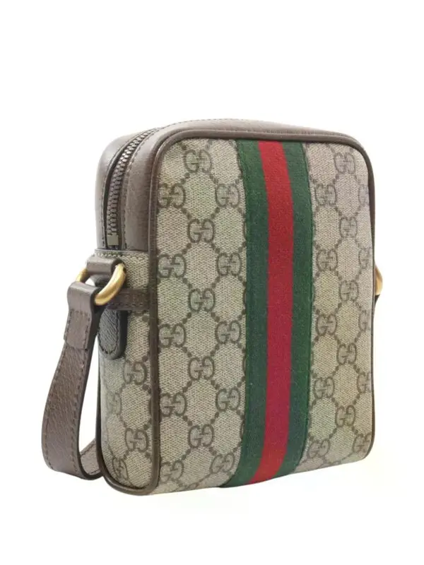 Gucci 2016-2026 Mini Gg Supreme Web Ophidia Crossbody Bag