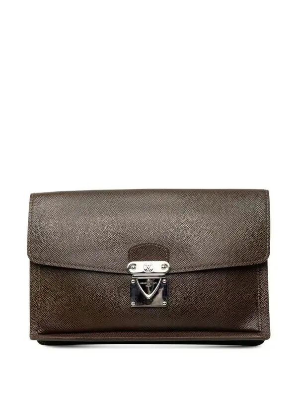 LOUIS VUITTON 2008 Taiga Belaia Clutch Bag