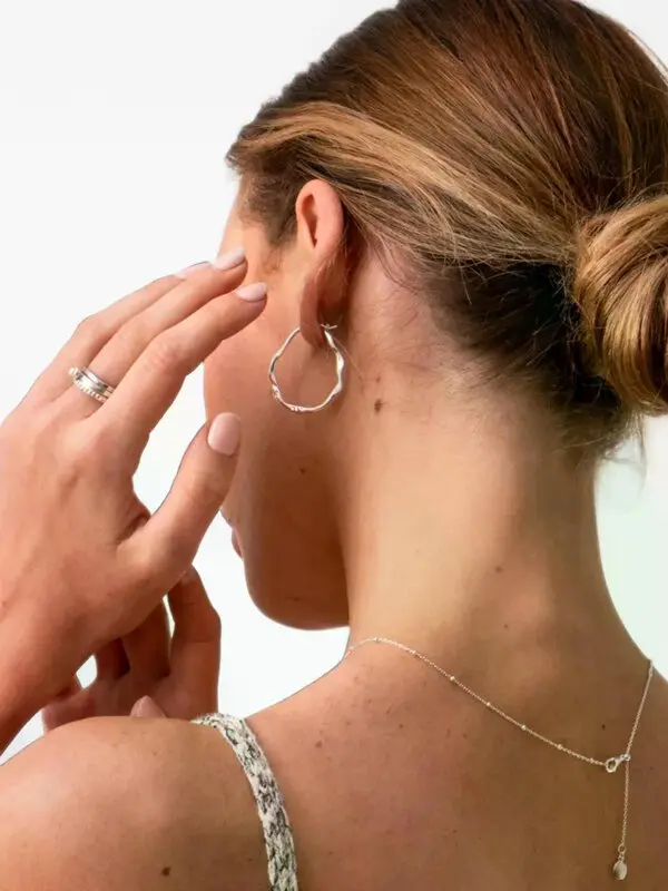 DOWER & HALL Waterfall Hoop Earrings
