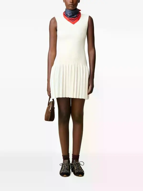 Claudie Pierlot Knitted Short Dress - Neutrals