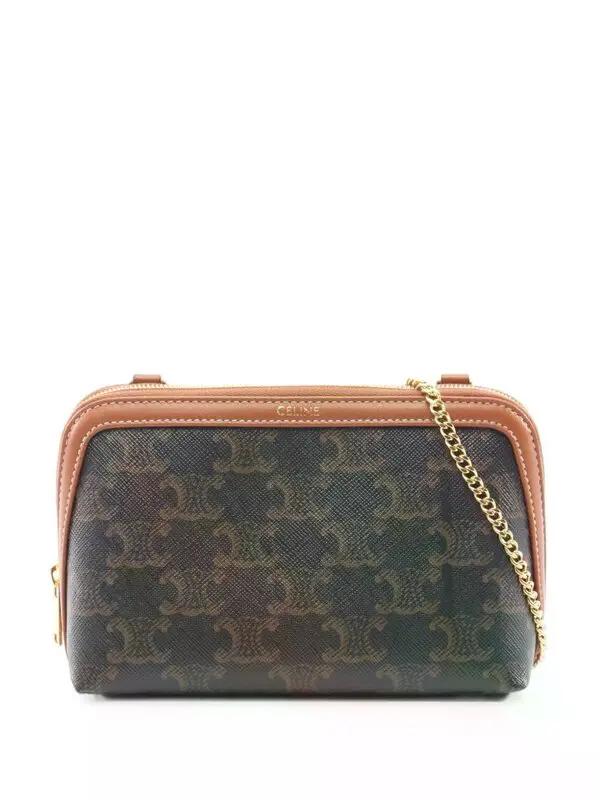 Celine Triomphe Clutch Bag - Brown
