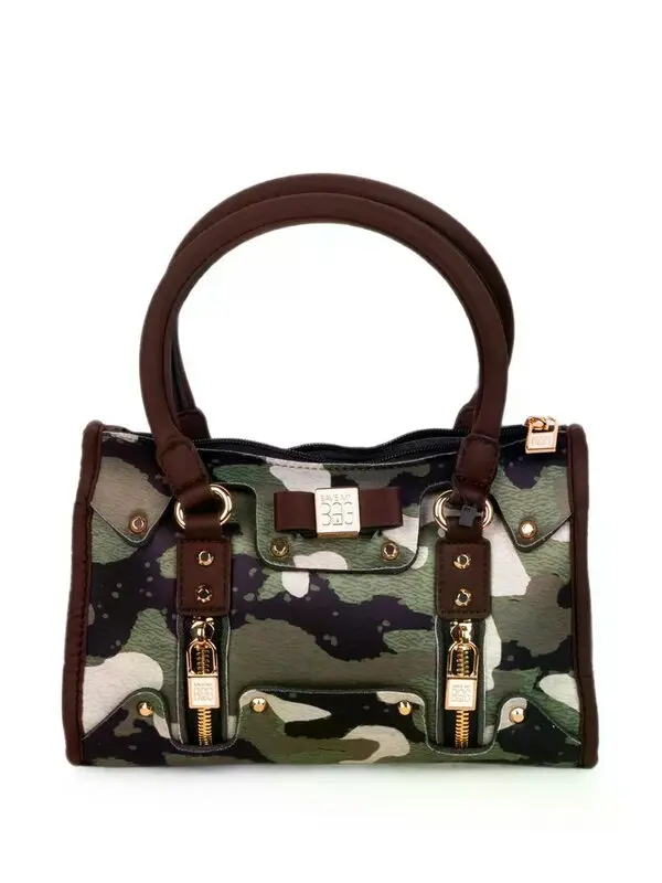 Save My Bag Camouflage-print Studded Tote Bag - Green
