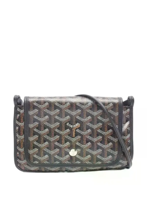 Goyard Plumet Goyardine Shoulder Bag - Black