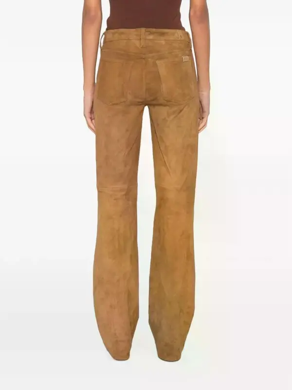 7 For All Mankind Dojo Suede Flared Trousers